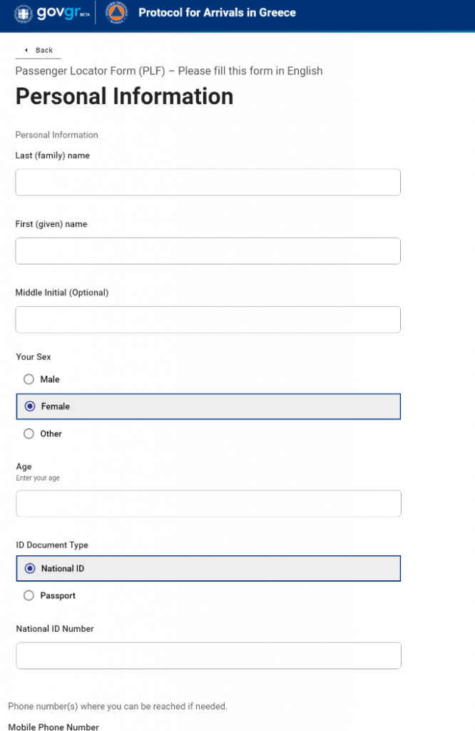 Zanim polecisz do Grecji - formularz PLF, testy i kody QR - Wyspa Rodos